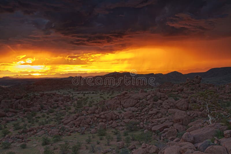 Thunderclouds on sunset stock photo. Image of namibia - 39713636