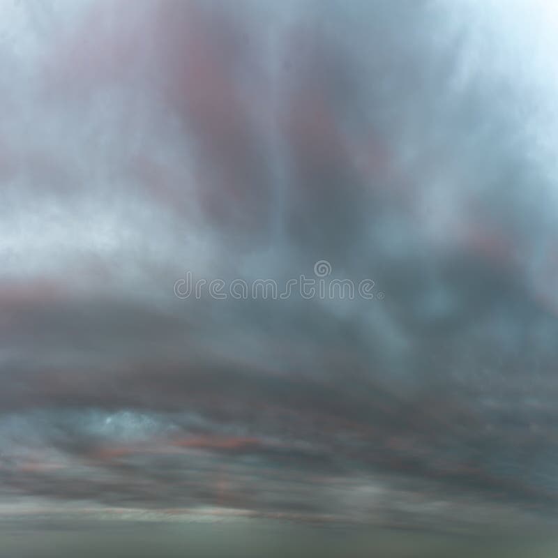 Thunderclouds Turn Pink at Sunset after the Rain Stock Photo - Image of ...