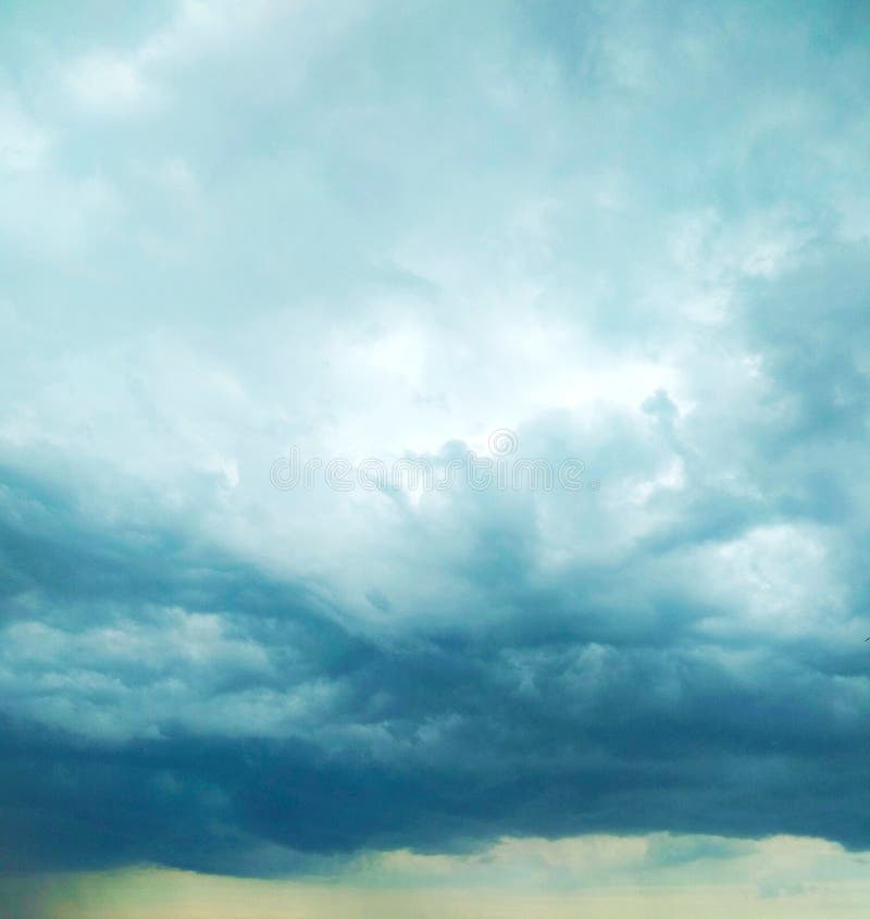 Thunderhead that is Floating Stock Photo - Image of blue, creating ...