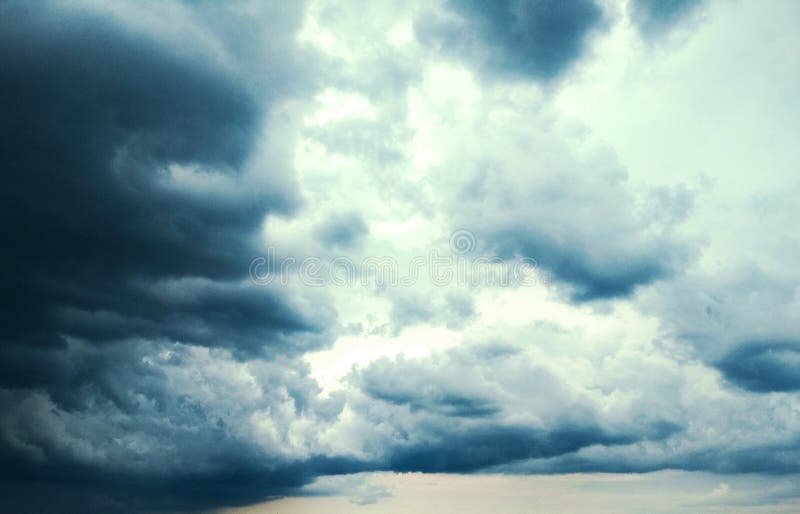Thunderhead That Is Floating Stock Photo - Image of detail, naturally ...