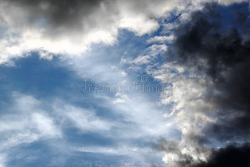 Thunderstorm clouds stock photo. Image of nature, dusk - 61748448