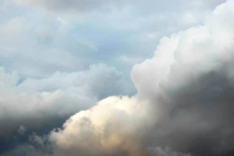 Thunderstorm clouds stock image. Image of overcast, natural - 61748467