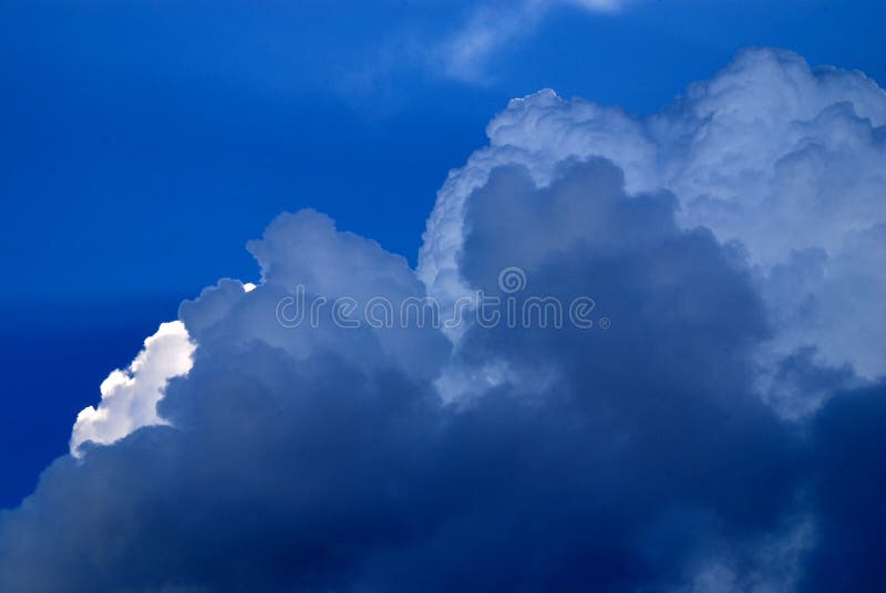 Dark altocumulus clouds stock image. Image of horizon - 158608683