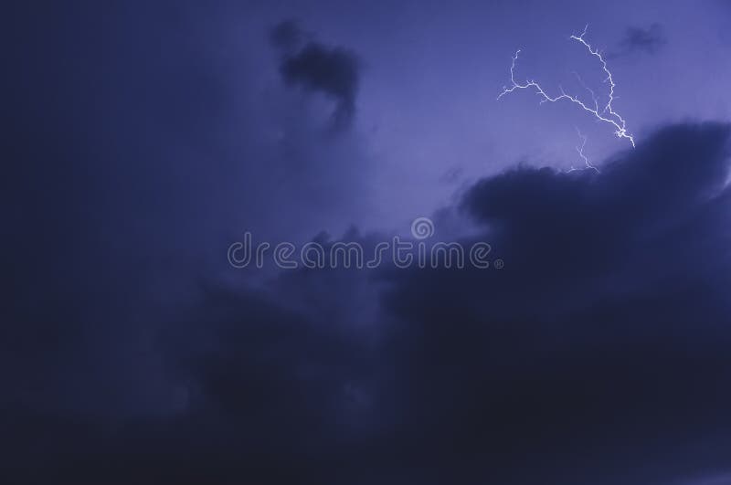 Thunderstorm stock image. Image of storm, thunderstorm - 83874081
