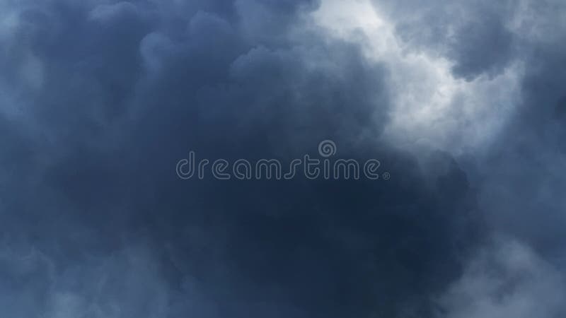 Thunderstorm Inside Dark Clouds and Sun Stock Footage - Video of blue ...