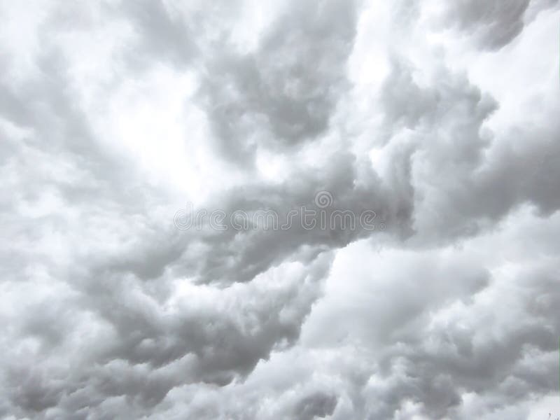Thunderstorm Light Clouds Blurred Background Stock Photo - Image of ...