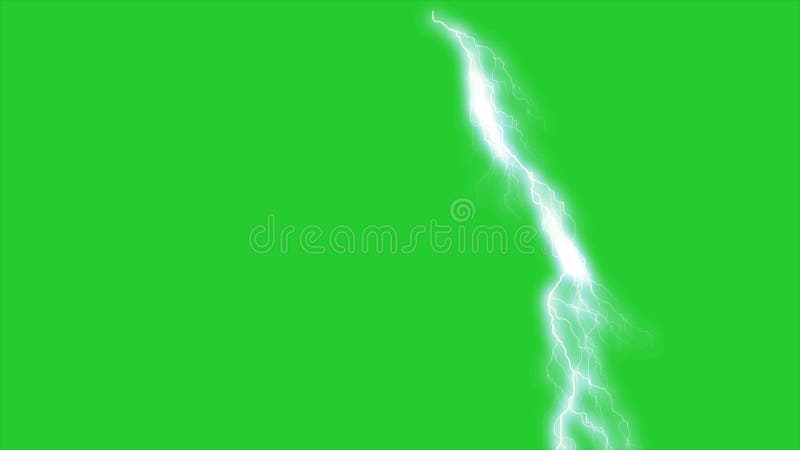 Lightning Strike on Green Screen Stock Footage - Video of green, nature ...
