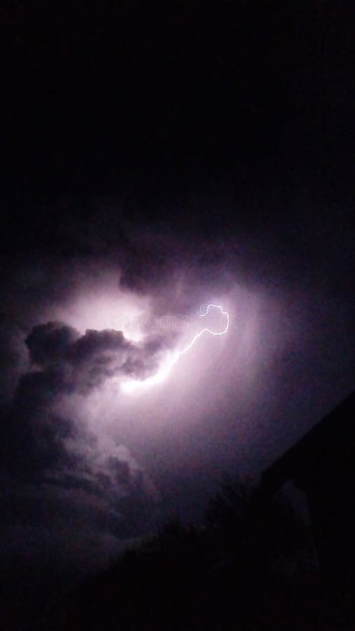 Electric Storm Lightning and Thunder Stock Photo - Image of strong ...