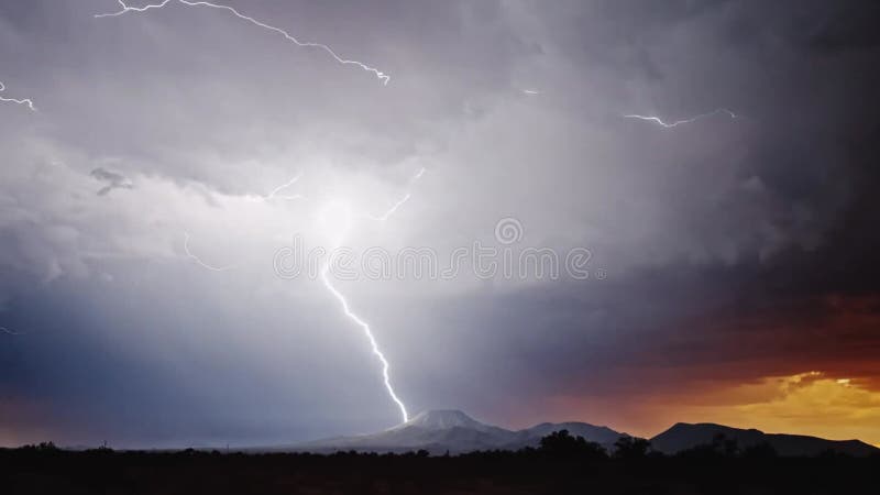 Thunderstorm Moving Clouds at Night with Lightning Stock Footage ...