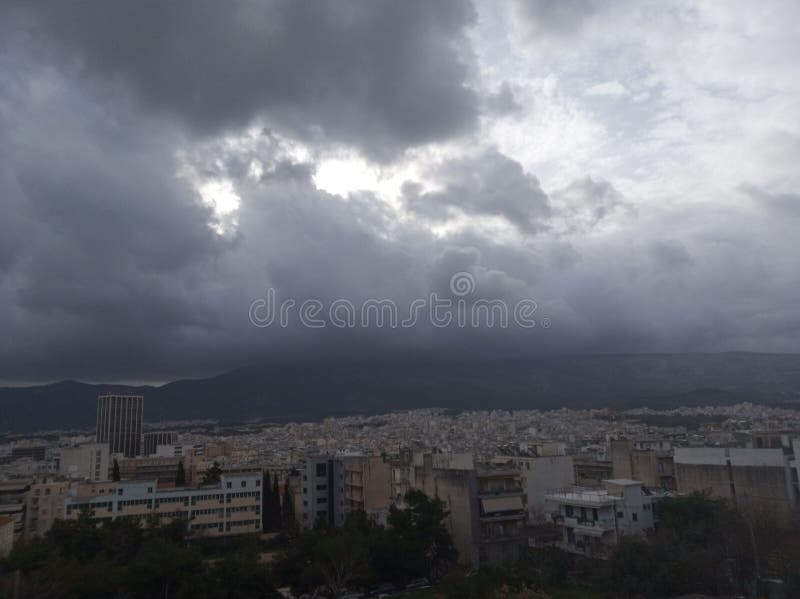 Thunderstorm Over a Field in Colorado Stock Image - Image of climate ...