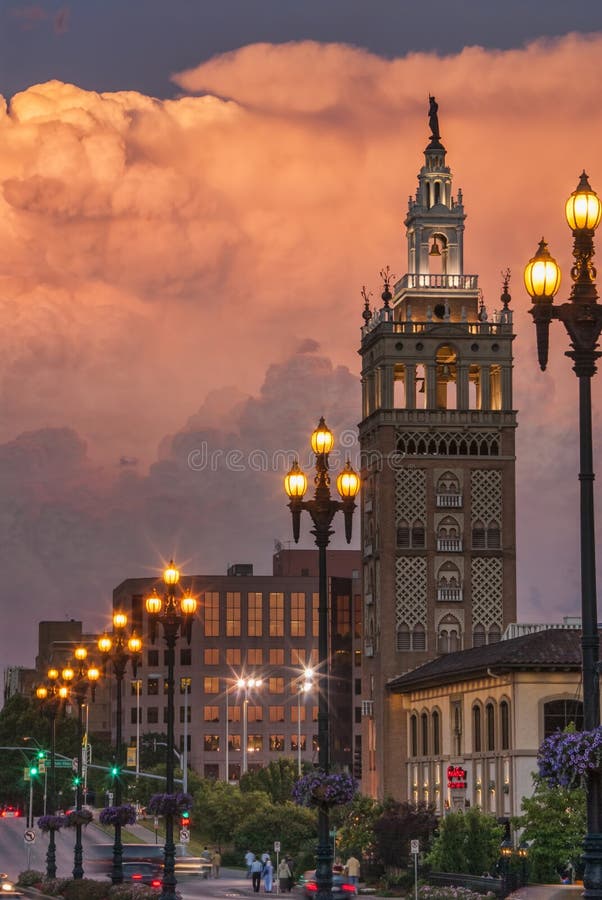 Kansas City Plaza Lights stock image. Image of holiday - 12475489