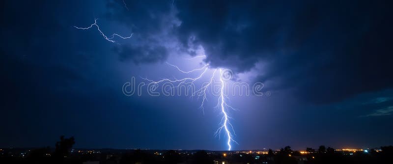 Thunderstorm S Electrifying Display Dramatic Lightning Strike ...