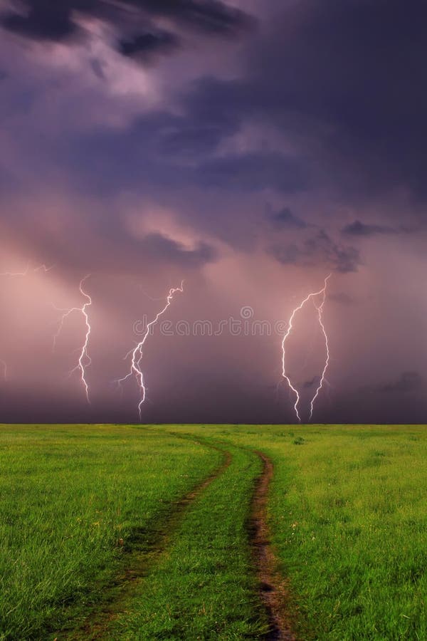 Thunderstorm stock image. Image of electricity, occurrence - 7850581