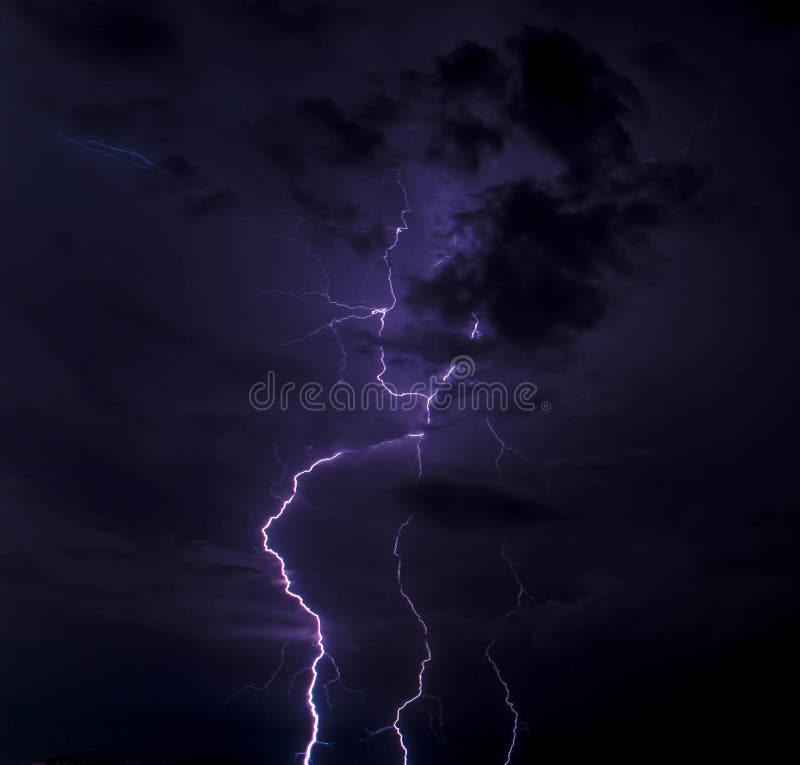 Thunderstorm stock image. Image of night, beautiful, cloud - 51135837