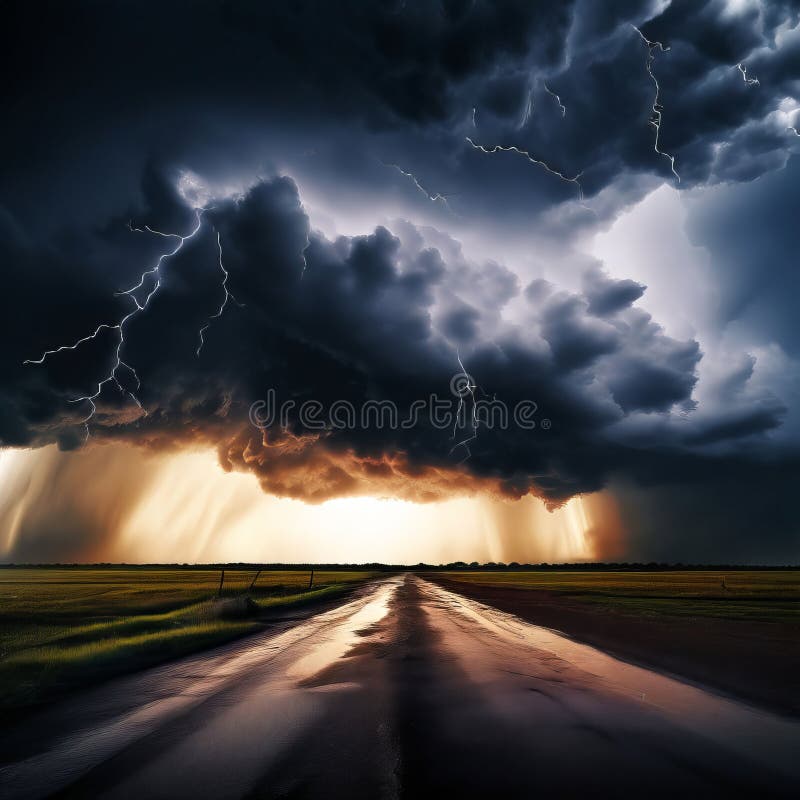 Thunderstorm Thunderstorm a Weather Event with Thunder Lighting Stock ...