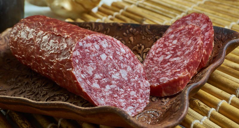 German Thuringer rotwurst stock photo. Image of breakfast - 212467084