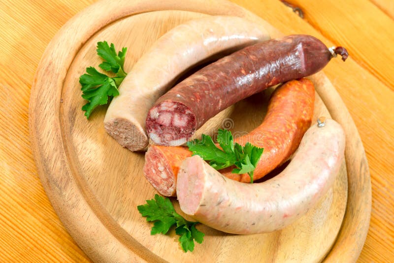 Thuringia sausage stock photo. Image of plate, grill - 16714294