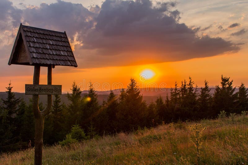 On the Way through the Thuringian Forest in Its Full Glory Stock Image ...