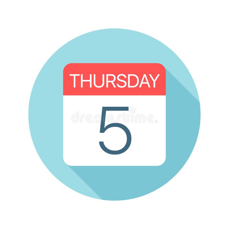 Thursday 26 - Calendar Icon. Vector Illustration Of One Day Of Week ...