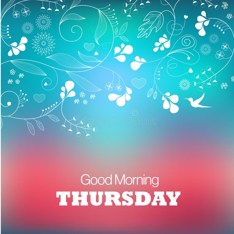 Good Morning Thursday Stock Illustrations – 376 Good Morning Thursday ...