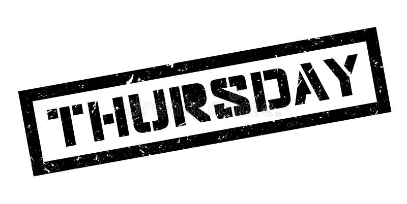 Only Thursday rubber stamp stock vector. Illustration of matchless ...