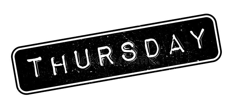 Thursday rubber stamp stock illustration. Illustration of stamp - 83195980