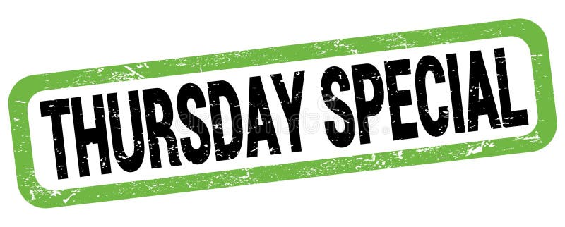 Thursday Special Stock Illustrations – 742 Thursday Special Stock ...