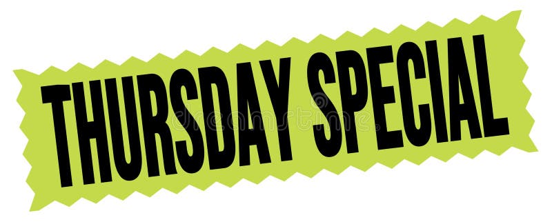 Thursday Special Stock Illustrations – 742 Thursday Special Stock ...
