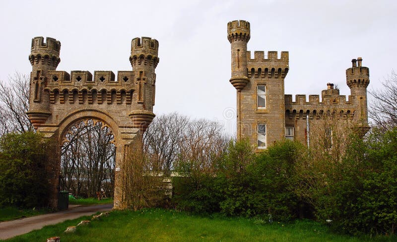 Thurso Castle. stock image. Image of gatehouse, caithness - 2453361