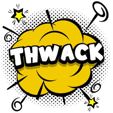 Thwack Comic Bright Template with Speech Bubbles on Colorful Frames ...