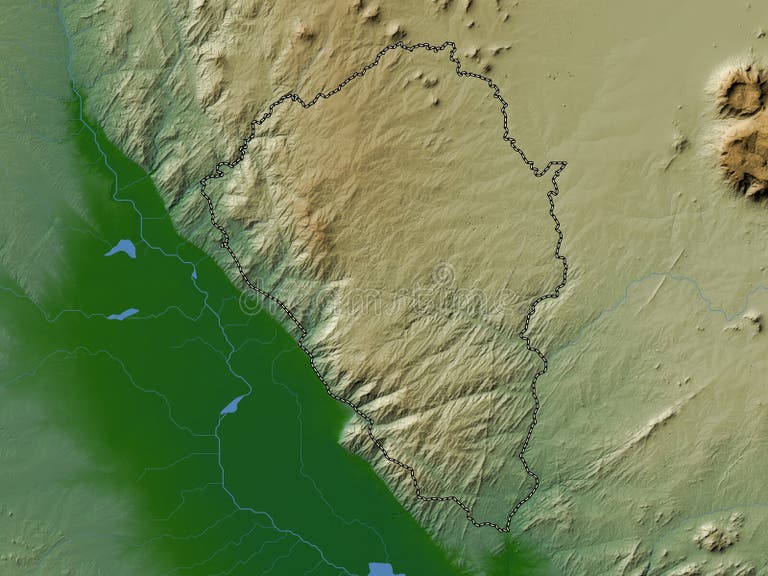 Thyolo, Malawi. Physical. No Legend Stock Image - Image of geography ...