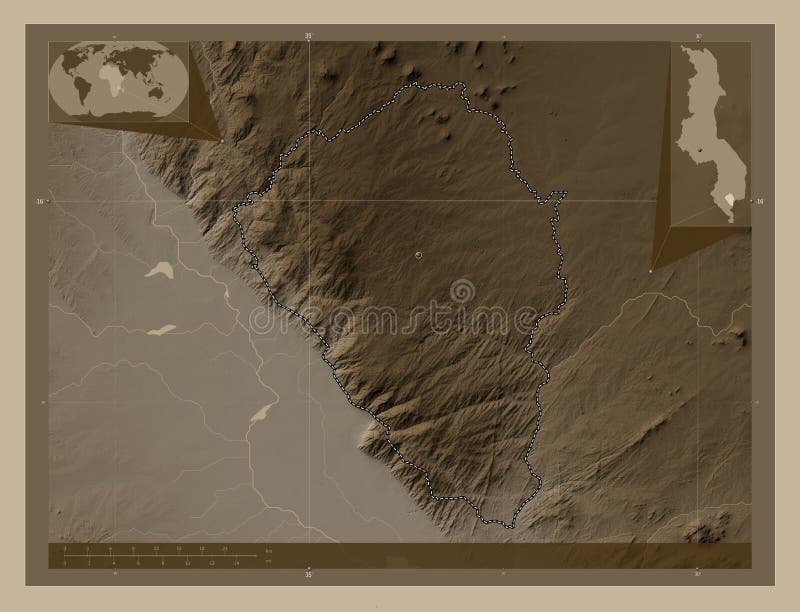 Thyolo, Malawi. Sepia. Capital Stock Illustration - Illustration of ...