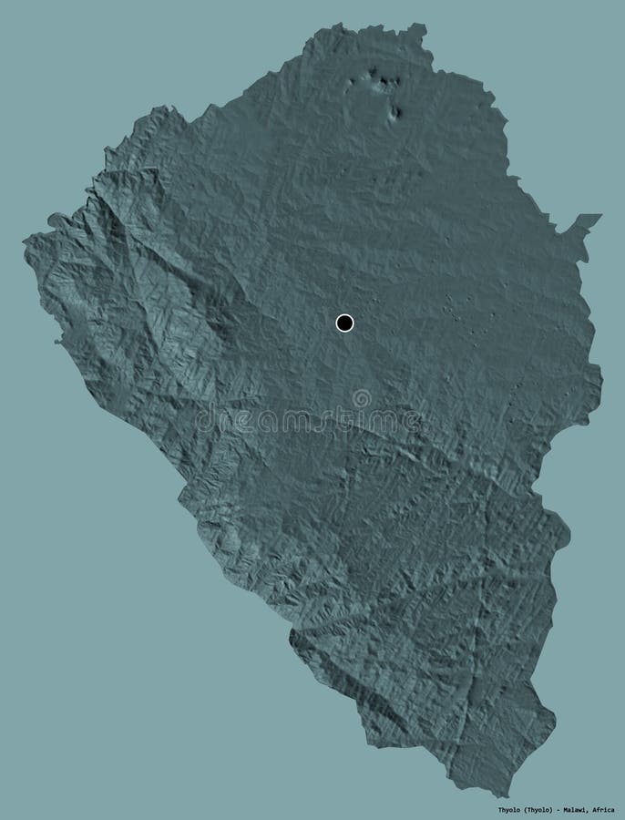 Thyolo, District of Malawi, on Solid. Administrative Stock Illustration ...