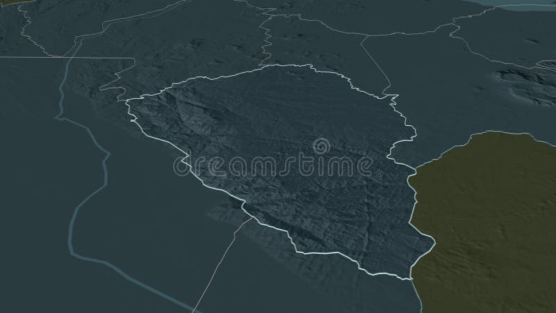 Thyolo, Malawi - Outlined. Administrative Stock Illustration ...