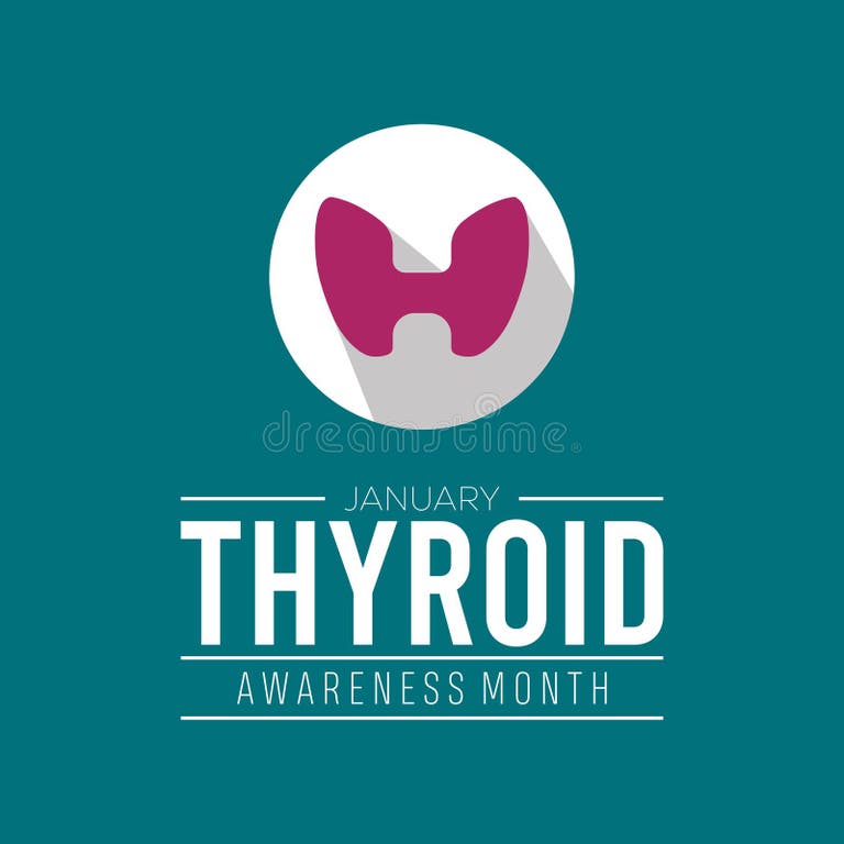 Thyroid Awareness Month Observed Each Year during January. Healthcare ...