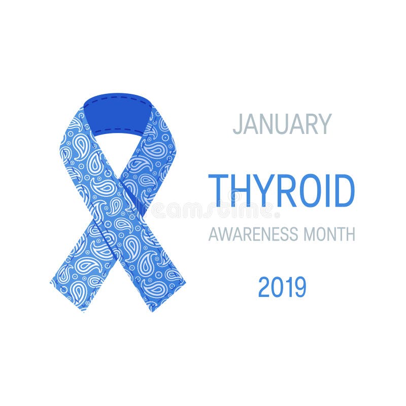 Thyroid Awareness Month Vector Concept Stock Vector - Illustration of ...