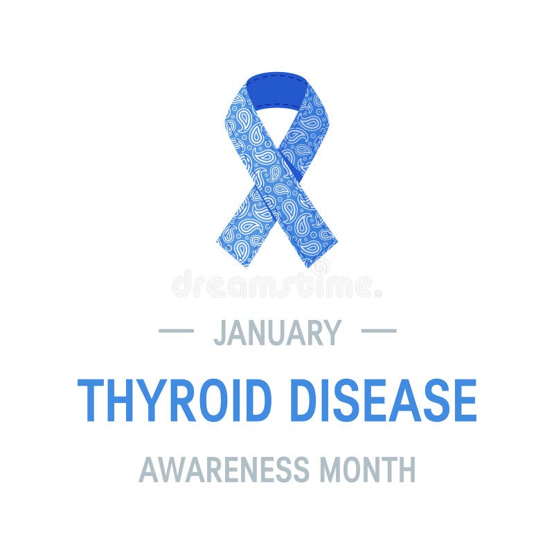 Thyroid Awareness Month Vector Concept Stock Vector - Illustration of ...