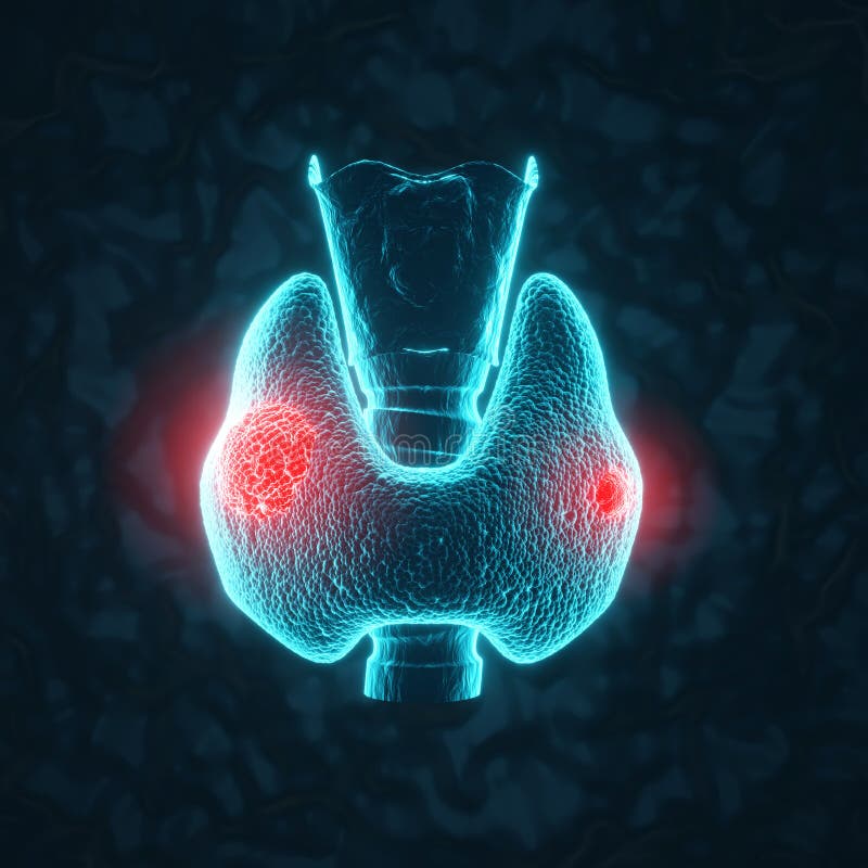 Thyroid Gland Cancer Concept Stock Photo - Image of thyroid, human ...