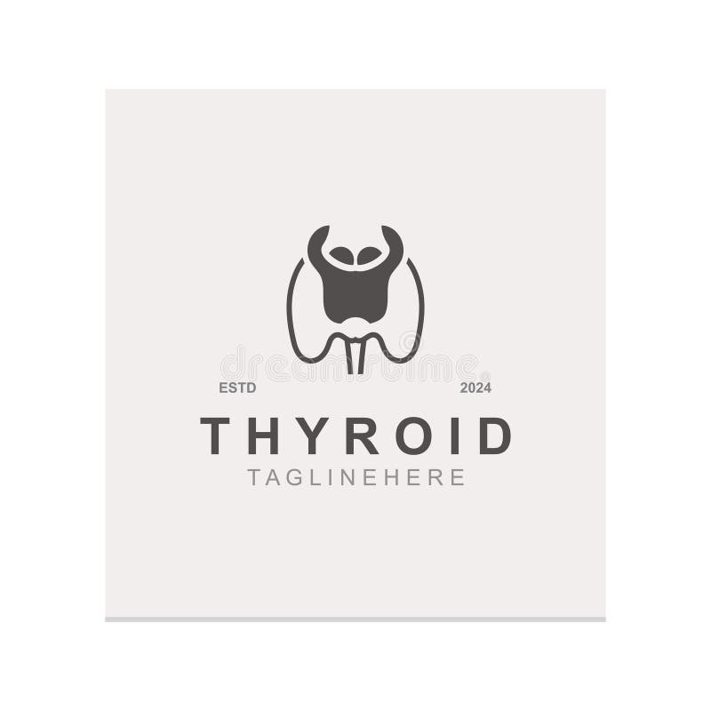 Thyroid Gland Human Endocrine System Structure Logo Thyroid Care Simple ...