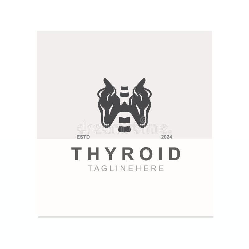 Thyroid Gland Human Endocrine System Structure Logo Thyroid Care Simple ...