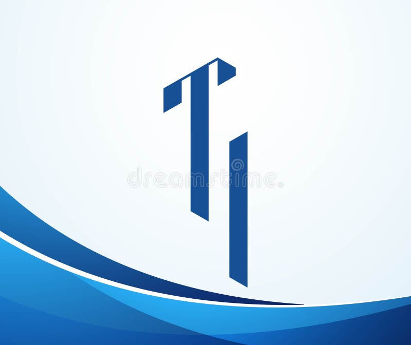 TI Alphabet Letter Logo Design Template Elements Stock Vector ...