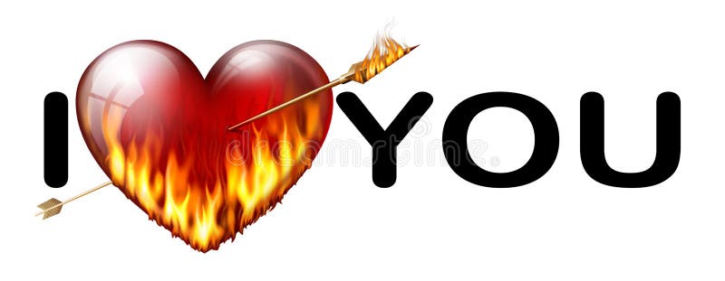 Ti amo iscrizione illustrazione di stock. Illustrazione di simbolo ...