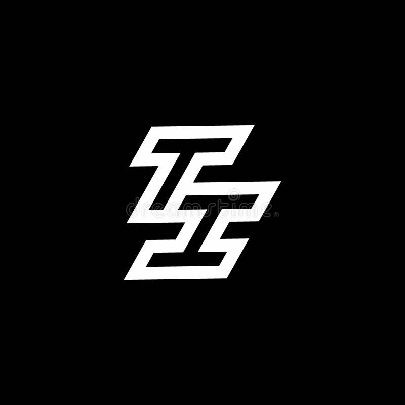 TI Logo Monogram with Up To Down Style Negative Space Design Template ...