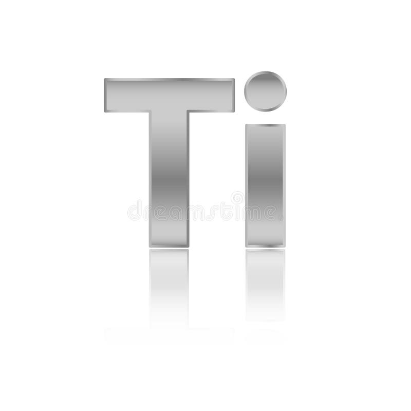 Titanium Symbol. Sign Titanium with Atomic Number and Atomic Weight ...