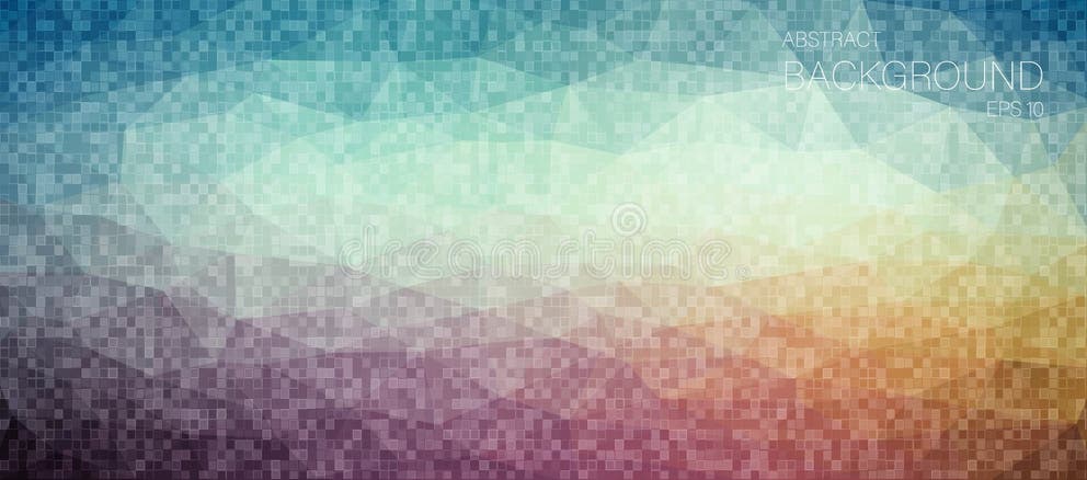 Tial and Orange Pixelated Horizontal Background Stock Vector ...