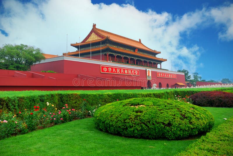 Tian an Men ( Tiananmen ), Beijing Editorial Stock Photo - Image of ...