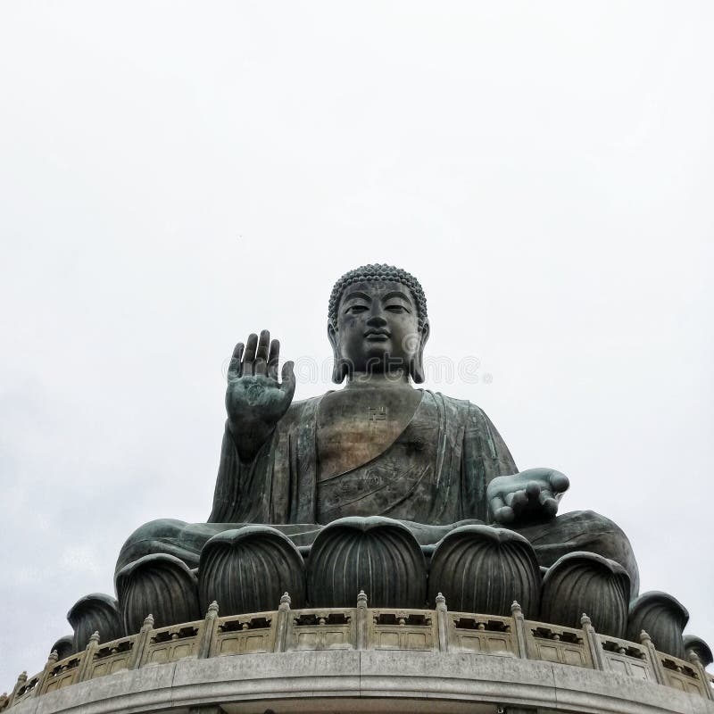 Tian Tan Buddha stock image. Image of clothing, landmark - 200188919