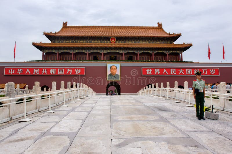 Tiananmen, Beijing, China editorial image. Image of historicbuilding ...