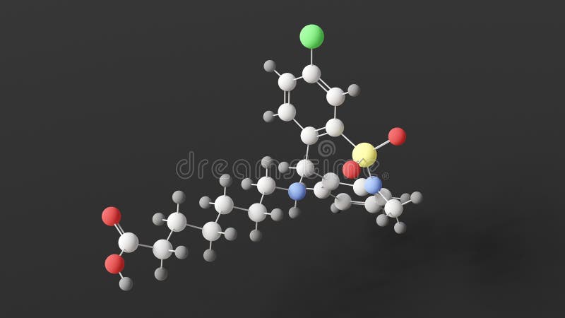 Tianeptine Molecule, Molecular Structure, Tricyclic Antidepressant ...