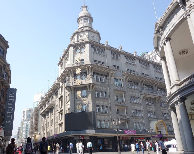 Tianjin commercial center editorial stock image. Image of area - 53304684
